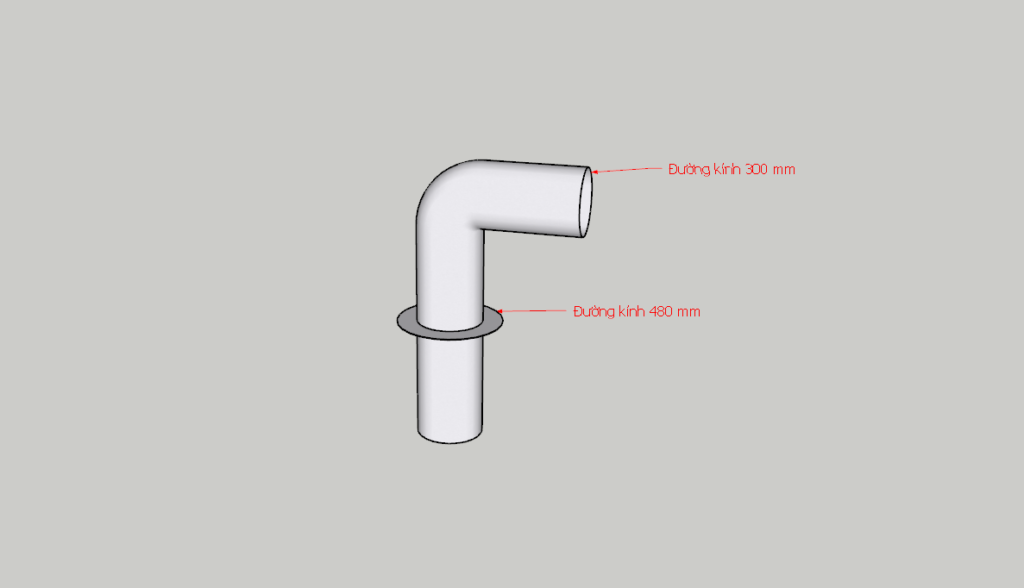 Ống chờ xuyên sàn có cút inox 90 độ - gia công theo yêu cầu