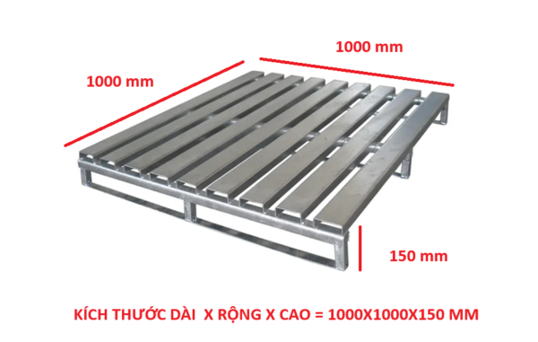 TOP 3 mẫu Pallet inox kích thước 1000x1000x150 mm bán chạy
